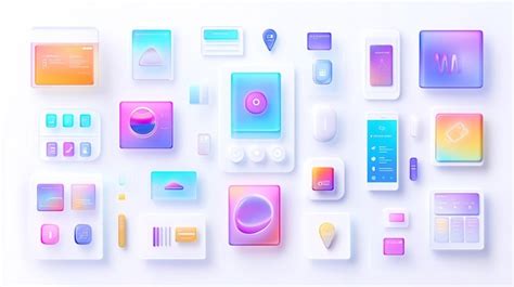 Minimalist Ui Design With Flat Icons And Soft Gradients Website