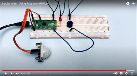 Burglar Alarm Using Raspberry Pi Pico Hackster Io