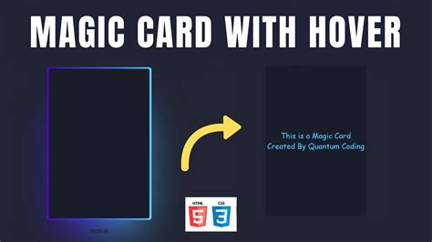 Day 8 Magic Card Hover Effect Using Html And Css Free Source Code