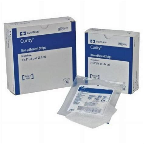 Curity Oil Emulsion Non Adherent Impregnated Dressing 3x8 Inch
