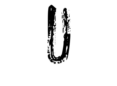Horror Themed Textured Mono Brush U Graphic By Graphicsbam Fonts