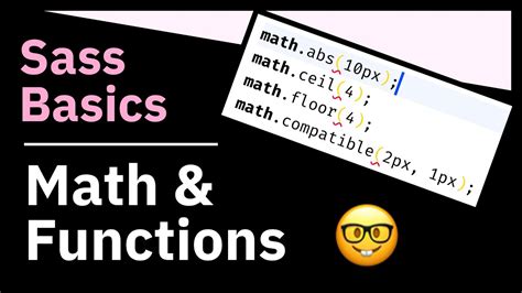 Learn Sass For Beginners 4 Math Operators And Functions Youtube Learn Sass For Beginners 4 Math Operators And Functions Youtube