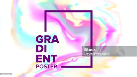 그라데이션 유체 배경 벡터입니다 포스터 구성입니다 연례 보고입니다 장식 예술입니다 액체 디자인 일러스트 레이 션 3차원 형태에 대한 스톡 벡터 아트 및 기타 이미지 Istock