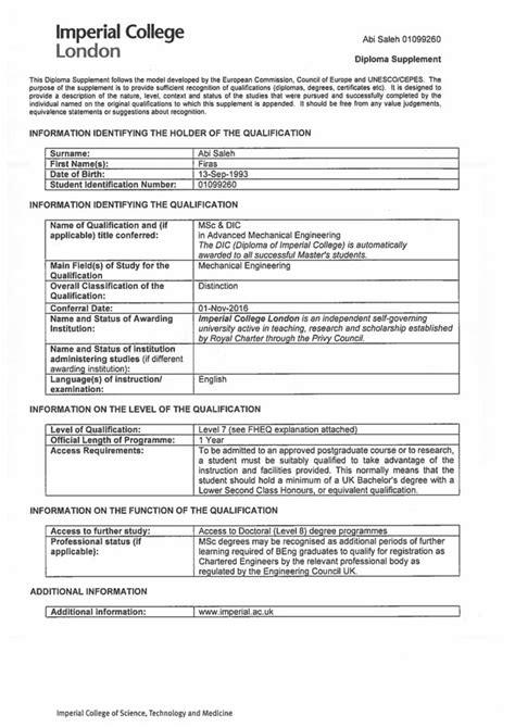 Firas Abi Saleh Masters Transcript PDF