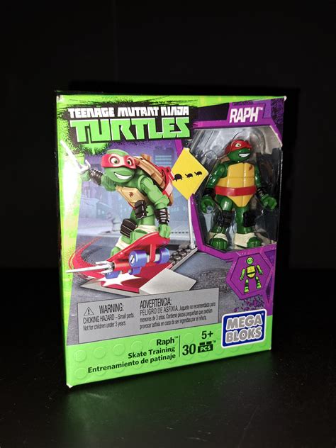 Teenage Mutant Ninja Turtles Raph Mega Bloks Skate Training Geeked