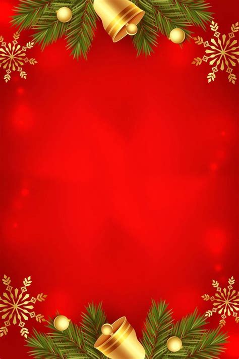 Новогодний фон с колокольчиками и снежинками