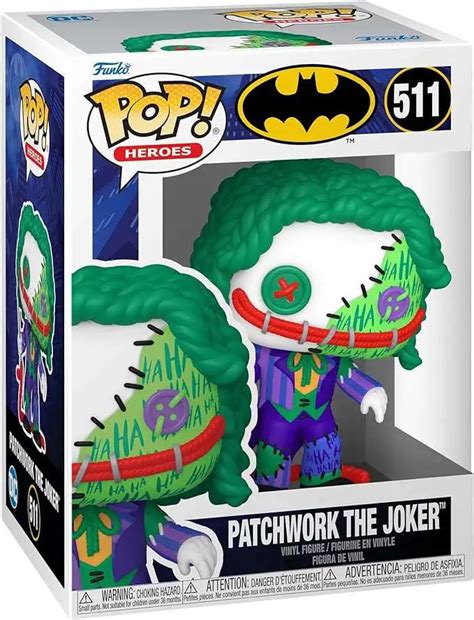Funko Dc Batman Pop Heroes The Joker Vinyl Figure 511 Patchwork Toywiz