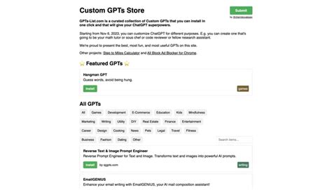 Custom GPTs Store Reviews Features Pros Cons Alternatives Toolbit Ai