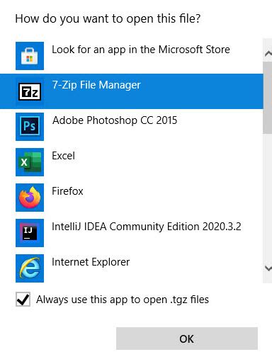 How To Extract Or Open Tgz File In Windows 10