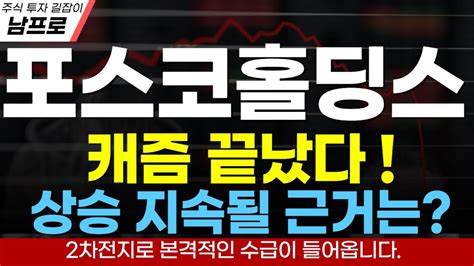 포스코홀딩스 주가전망 캐즘 끝났다 상승 지속될 근거는 포스코홀딩스 포스코홀딩스주식전망 포스코홀딩스주가 Youtube