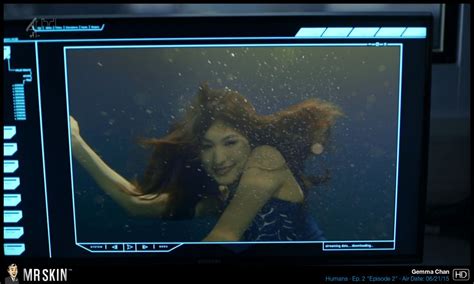 Голая Джемма Чан в Humans