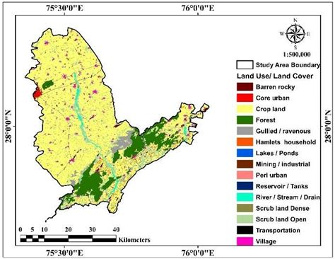 Lulc Map Of The Study Area Fig 16 Map Showing Lulc Classes Download