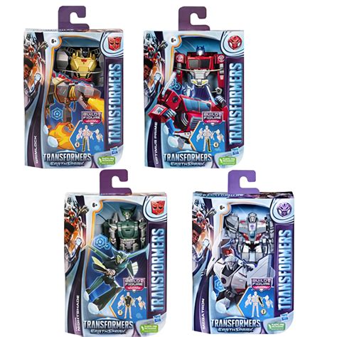 Transformers Earthspark Deluxe Nightshade And Grimlock In Package Stock