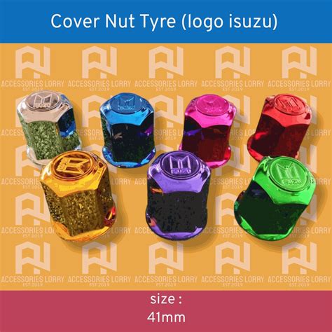 Cover Nut Logo Isuzu Kilat 41mm Lori Trelar Shopee Malaysia