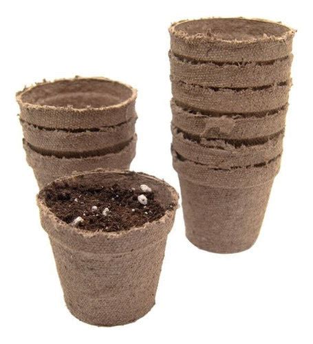 10 Macetas Turba Orgánica Biodegradables Jhon Daime