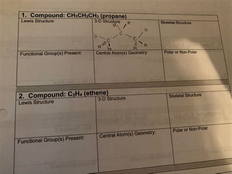 Solved Compound CH CH CH Propane Lewis Structure D Chegg Com