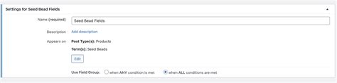 Custom Field Group Not Showing With All Conditions Met Option Toolset