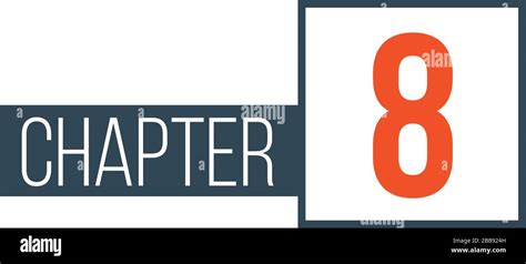Chapter 8 Design Template Can Be Used For Books Design Or Tabs Stock Vector Illustration