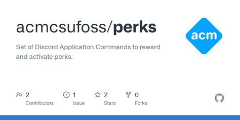 GitHub Acmcsufoss Perks Set Of Discord Application Commands To Reward And Activate Perks