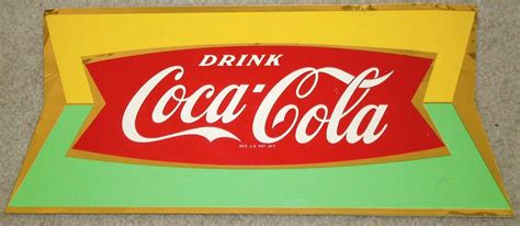 Vtg 1960 Coca Cola Retail Sticker Decal Coke Advert American