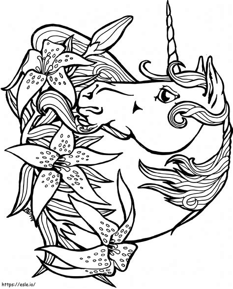 Coloriage Tête De Licorne Tous Nos Coloriages De Licornes à Imprimer