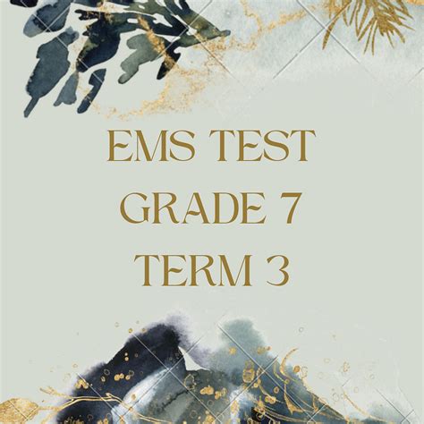 Ems Grade 7 Term 3 Test Cs Summaries