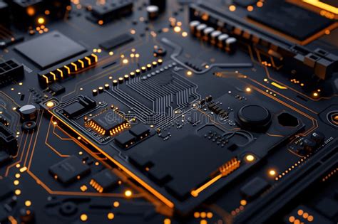 Computer Electronic Motherboard With Advanced Technology Featuring Intricate Circuit Plates