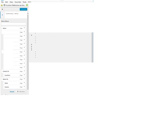 Php Left Sidebar On Wordpress Wont Create Menu Stack Overflow