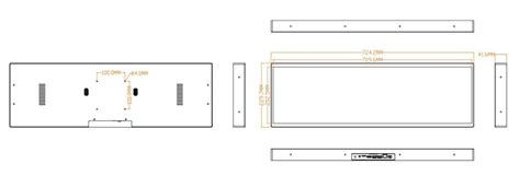 29 inch android stretched bar lcd display white black
