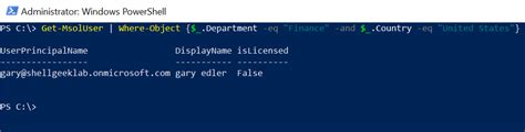 Get Msoluser Filter With Examples Shellgeek