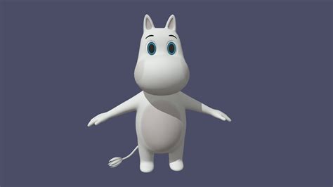 Moomin Made With Blender Download Free 3d Model By Martmargo 0a28b8e
