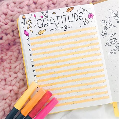 Bullet Journal Gratitude Logs For Happiness In Your Life Artofit