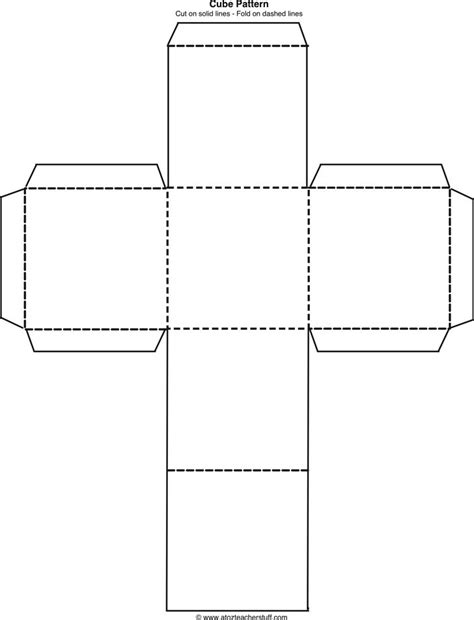 Free Cube Template Pdf 31kb 1 Pages