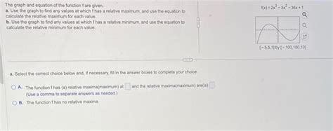 Solved The Graph And Equation Of The Function F Are Given Chegg