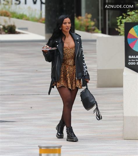 Maya Jama Makes Busty Exit With Plate Of Food From Sunday Brunch Tv In London Aznude