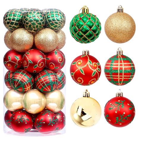 Spooryyo 30pcs Christmas Balls Ornaments Christmas Tree Decorations 2