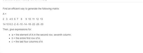 Solved Find An Efficient Way To Generate The Following