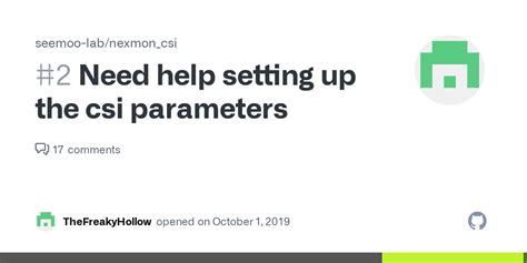 Need Help Setting Up The Csi Parameters Issue Seemoo Lab Nexmon Csi GitHub