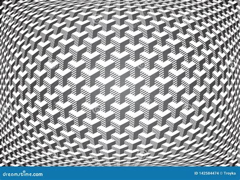 Convex Geometric Pattern 3d Illusion Effect Stock Vector Illustration Of Background Vector