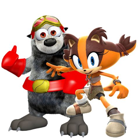 Bumper And Sticks Diddy Kong Sonic By Ebotizer On Deviantart