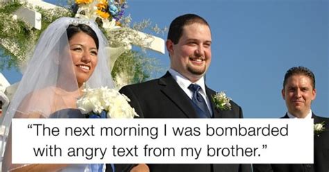 Man S Brother Steals His Gf Mom Says He Wants Him To Be Best Man At