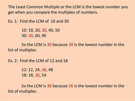 Least Common Multiple Pptx