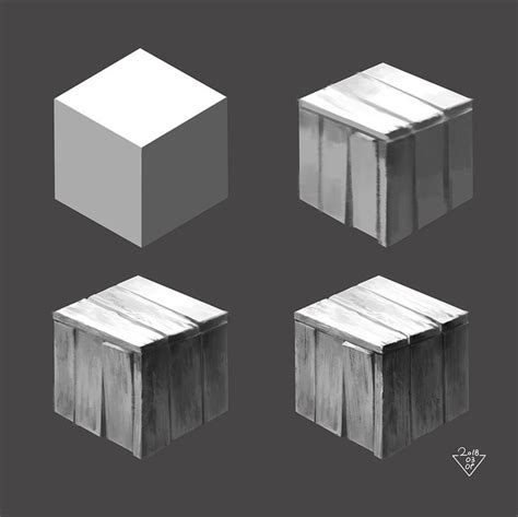 ArtStation Wood Texture Cube ΔLCHE KEANE Wood texture Wood Digital art tutorial