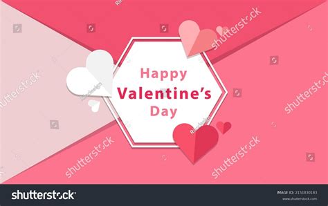 Illustration Valentines Day Concept Background Vector Stock Vector