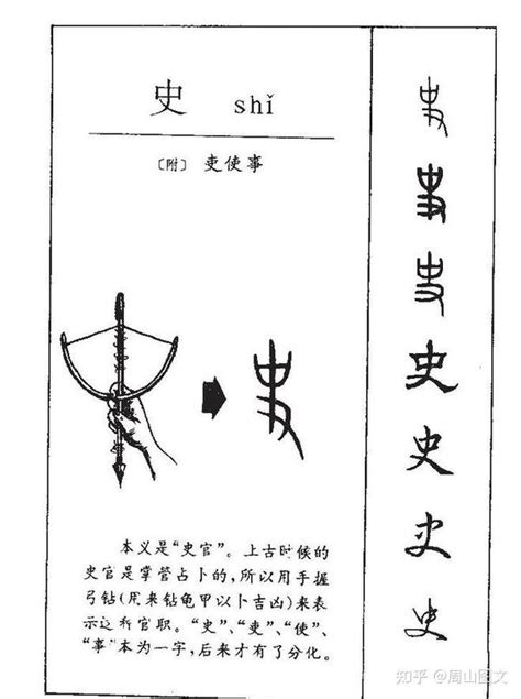 史”字甲骨文探究 知乎