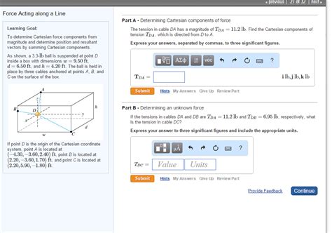 To Determine Cartesian Force Components From Chegg