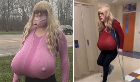 Photos Of Trans Teacher With Size Z Prosthetic Breasts Will Lead To