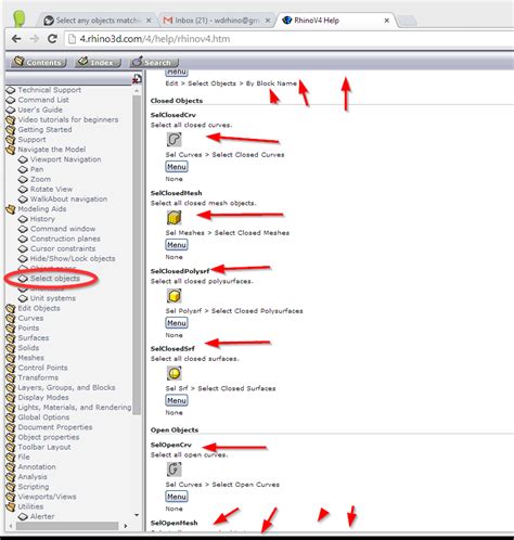 Select Any Objects Matching Selection How Rhino For Windows Mcneel Forum