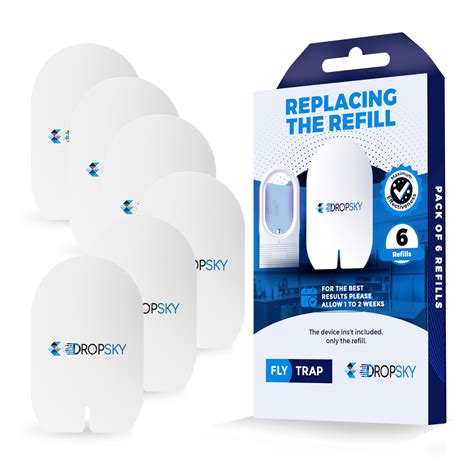 DropSky Flying Insect Trap Refill Plug In Bug Catcher Indoor Refills Indoor Fly Trap Indoor