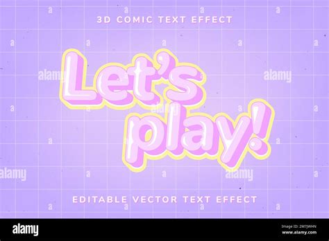 Editable Comic Text Effect Vector Template Stock Vector Image And Art Alamy
